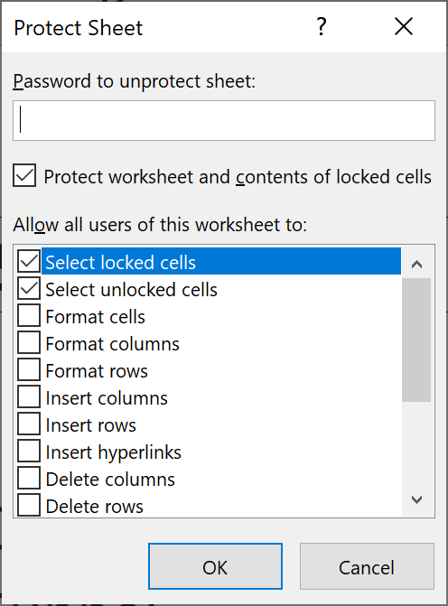 Excel tips: Avoid mistakes with protect sheet - AAT Comment